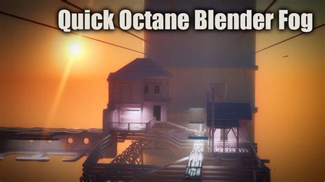 Octane Blender Fog Volumetric 1 MIN TUTORIAL YouTube