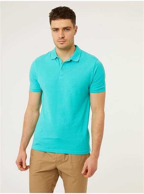 Mint Short Sleeve Polo Shirt Men George At Asda
