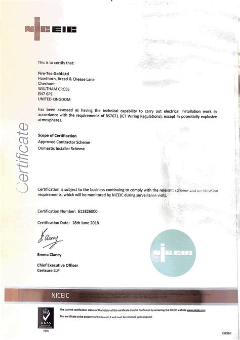 Accreditations Ftg
