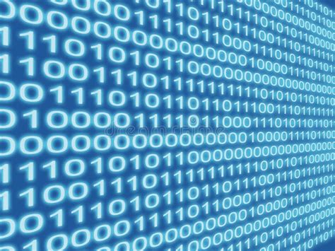 Abstract Blue Technology Binary Computer Code Stock Photo Image Of