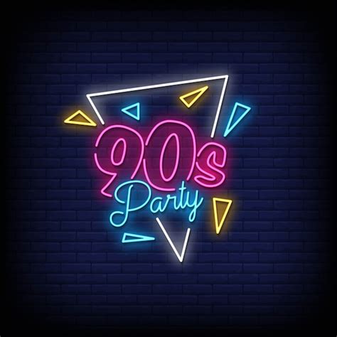 Неоновые вывески 80-х годов стиль текста | Премиум векторы