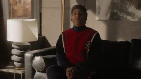 Gucci Oversize Chenille Track Jacket Worn By Handsome Officer Seann