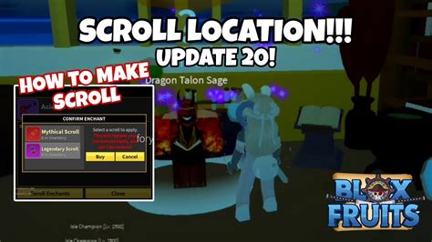 How To Go To Scroll Enhancement Location Update Blox Fruit Youtube