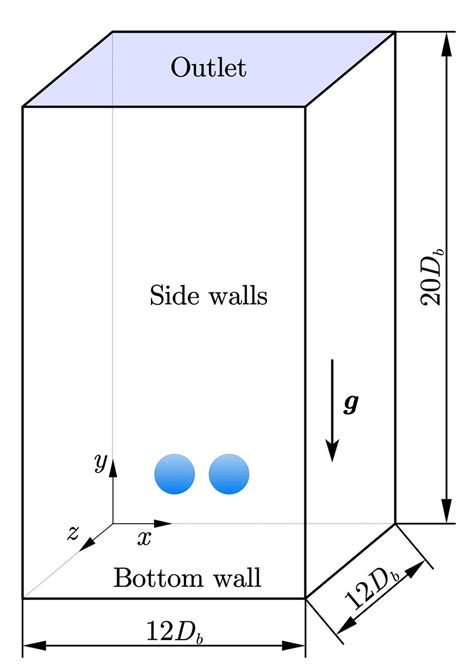 Sketch Of The Computational Domain For The Simulations Of A Pair Of Download Scientific Diagram
