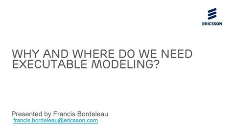 Pdf Why And Where Do We Need Executable Modeling · Wcdma 80 90