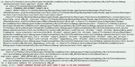 Ios Duplicate Symbol Error In NSManagedObject Subclass Stack Overflow