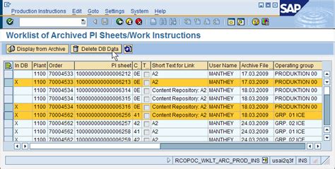 Archiving Of Pi Sheets And Electronic Work Instructions Oss Pilot Note
