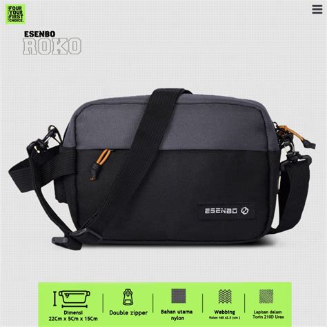 Jual Tas Selempang Pouch Pria Roco Esenbo By ZIgzag - Pouch Pria ...