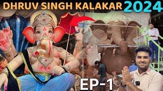 Dhoolpet Dhruv Singh Kalakar Ganesh Making 2024 Big Ganpati Making 2024