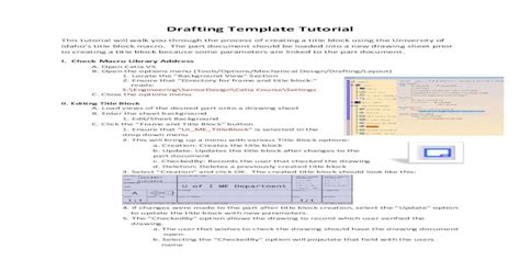 Pdf Title Block Tutorial In Catia V5 Pdfslidenet