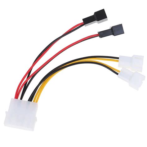 Pc 4 Pin Molex Ide To 3 Pin Cpu Chasis Case Fan Power Cable Adapter Connecto I 15 89 Picclick Au