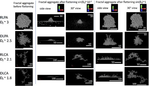 Summary Of The Effect Of The Initial Particle Morphology D F And