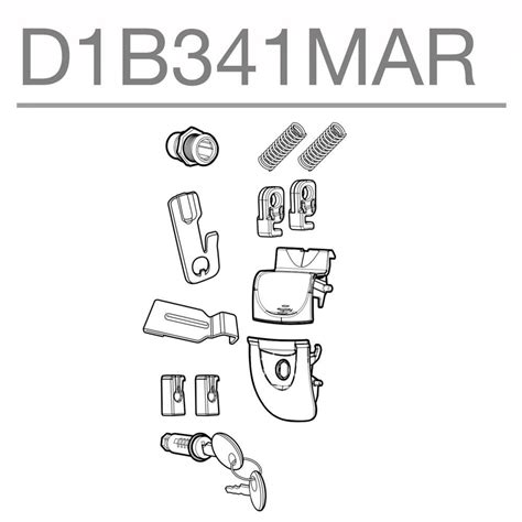 Shad SH33/SH34 Komple Kilit Mekanizması (Shad D1B341MAR) Modeli ve ...
