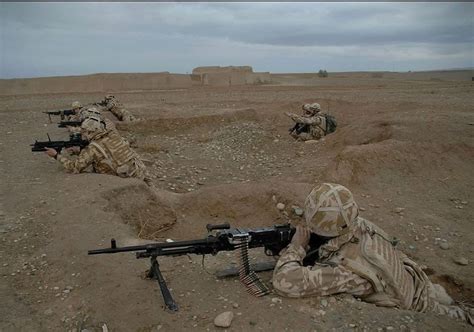 Elements Of 2 Troop Alpha Company 40 Commando Royal Marines Based At A Fob Forward Operating