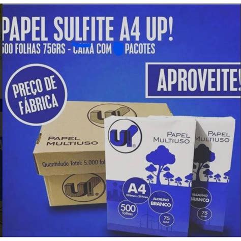 Papel Sulfite Folha A4 01x Cartela 500 Folhas Shopee Brasil