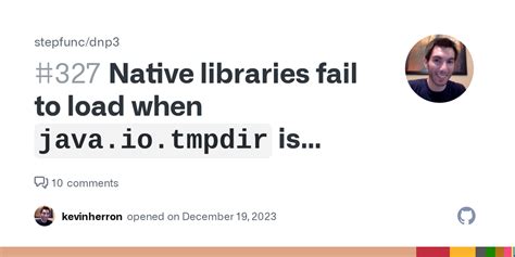 native libraries fail to load when ` tmpdir` is relative · issue