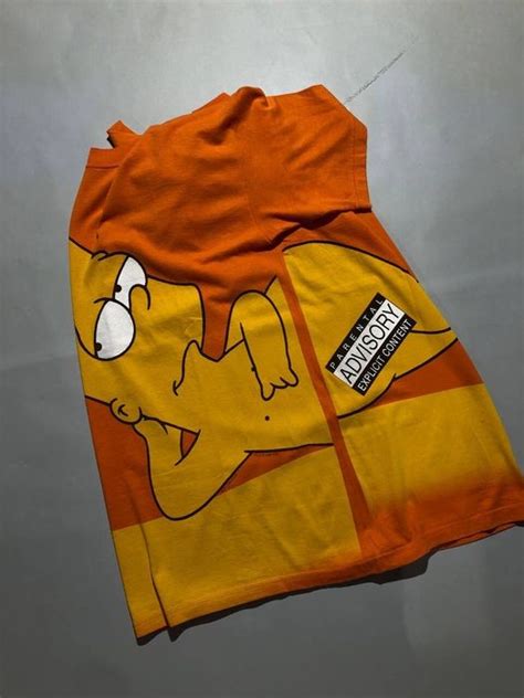 Vintage Vintage 90s The Simpsons Bart Naked Butt Ass Tee Grailed