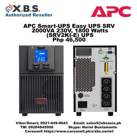 APC Smart UPS Easy UPS SRV VA Computers Tech Office Business Technology On Carousell
