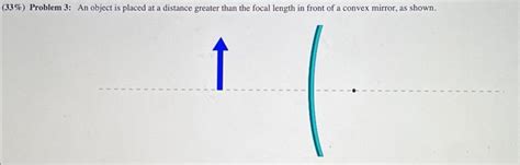 Solved Problem An Object Is Placed At A Distance Chegg
