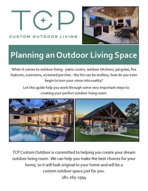Step By Step Guide Creating The Perfect Outdoor Living Space