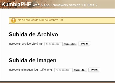 Subida De Archivos E Imagenes KumbiaPHP Framework Wiki