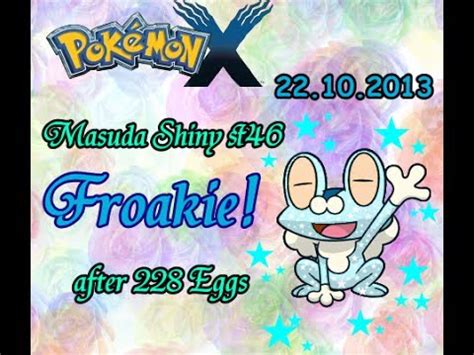 Live! Shiny Protean Froakie hatches via Masuda Method after 228 Eggs ...