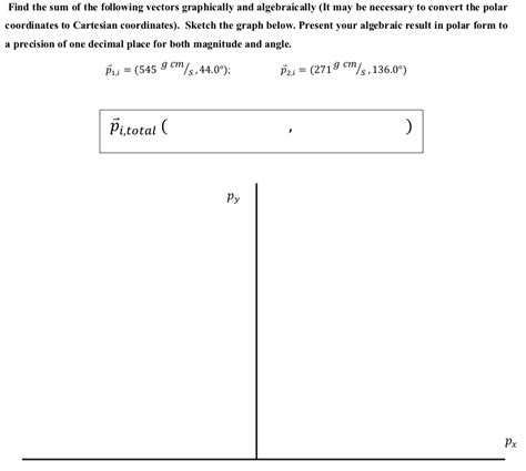 Solved Find The Sum Of The Following Vectors Graphically And Chegg