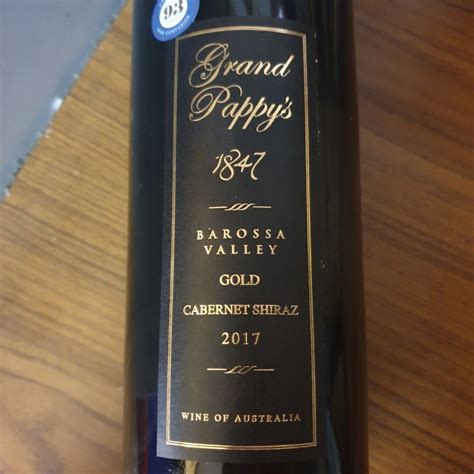2017 Eighteen Forty Seven Winery Grand Pappy's Gold Cabernet Shiraz ...
