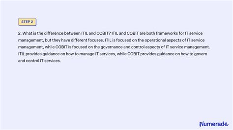 Solved What Is It Infrastructure Library Itil What Is The