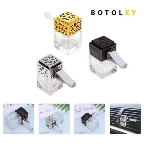 Jual Botol Parfum Mobil Kaca Tebal Car Diffuser Kotak Air Vent Clip