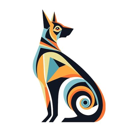 Ilustración de un perro Vector Premium