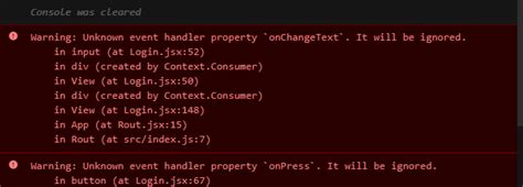 Warning Unknown Event Handler Property Issue 2218 Styled