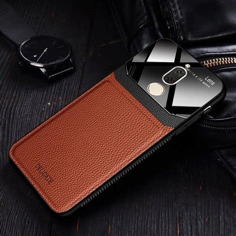 Xiaomi Redmi 8 Kılıf Kahverengi Zebana Lens Deri Kılıf