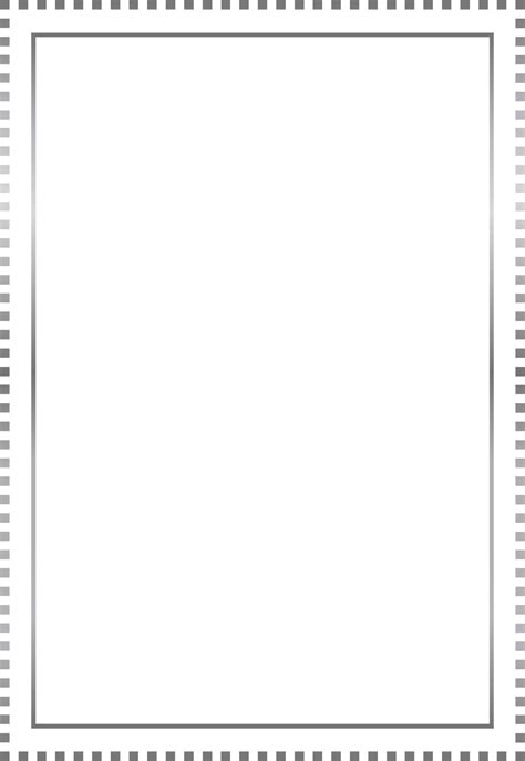 Silver Rectangle Border Frame Vector Illustration 13592809 Vector Art