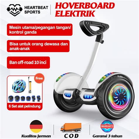 Jual Heartbeat Smart Balance Hoverboard Terbaru 10 Inch Wheel Speaker