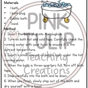 Procedural Text Examples Ten Reading Samples With Comprehension Etsy