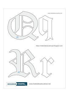 Abecedario Moldes De Letras Goticas Si Quieres Letras A Color Para