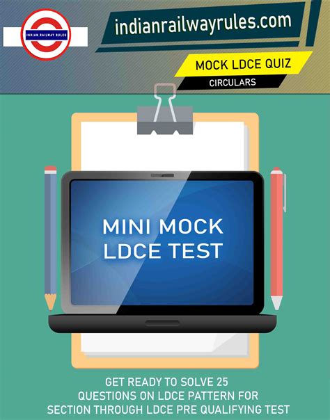 Quiz Mini Mock Quiz Indian Railway Rules