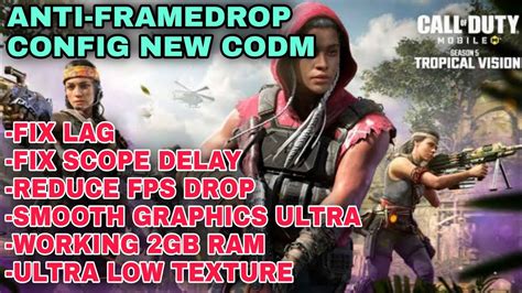 FIX LAG IN CALL OF DUTY MOBILE CONFIG CODM YouTube