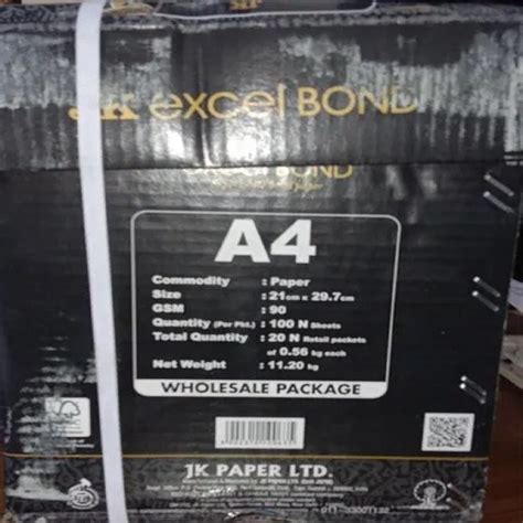 Jk Excel Bond 90 Gsm 100 Sheets Officedel
