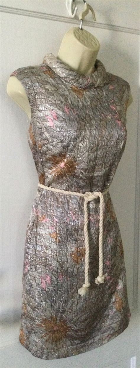 Vintage 1960s Brocade Dress Gem