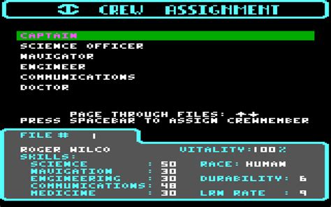 The Crew Assignment Door Starflight