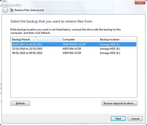 How To Restore A Backup From An External Hard Drive In Windows 7