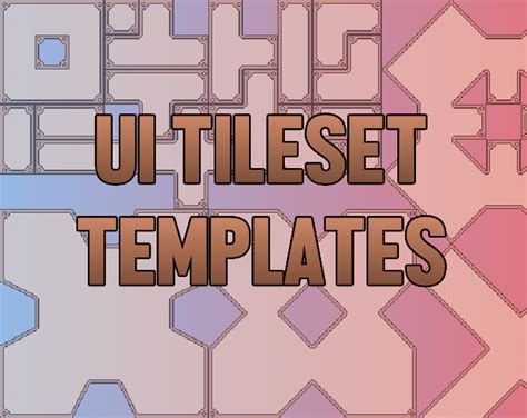 Ui Tileset Templates By Croomfolk