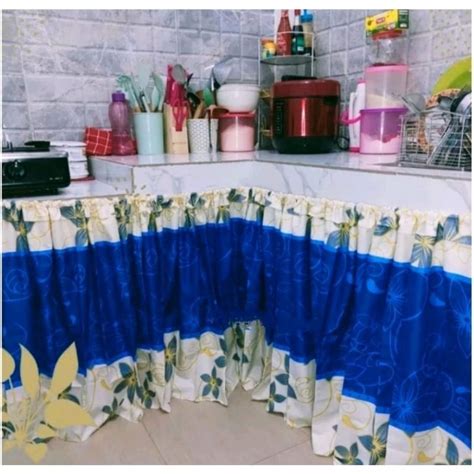Jual Hordeng Gorden Kolong Dapur Bonus Tali Hordeng Minimalis