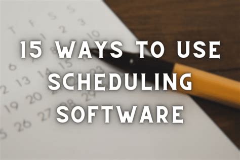 Pros And Cons Of Scheduling Software