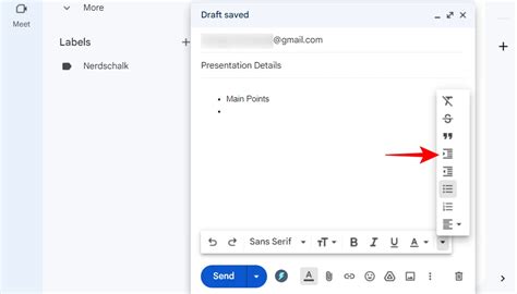 How To Tab Or Indent A Bullet In Gmail Quick And East Way