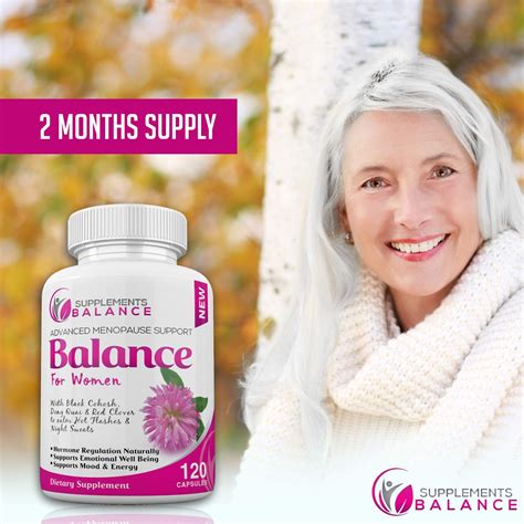 Hormone Balance And Menopause Relief For Women 120 Capsules 2 Months Of