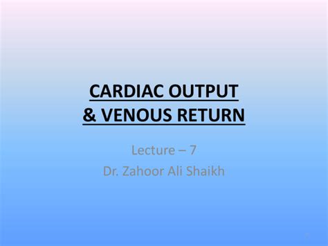 Cardiac Output