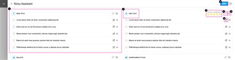 Story Assistant Interface — Story Assistant Ring Publishing Help